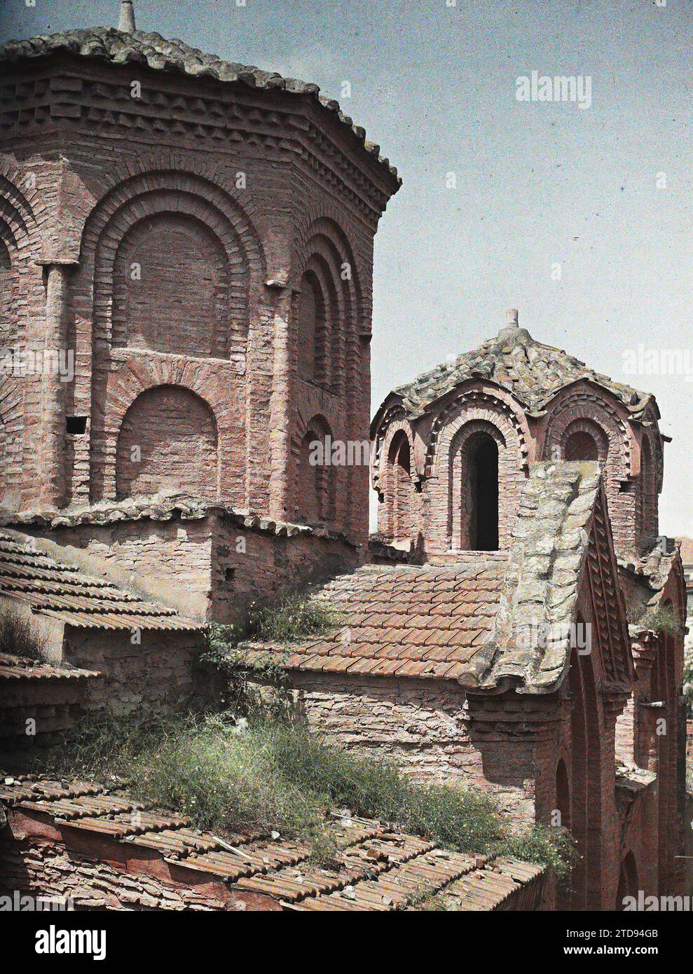 Old buried mosque seen from a small balcony hi-res stock photography ...