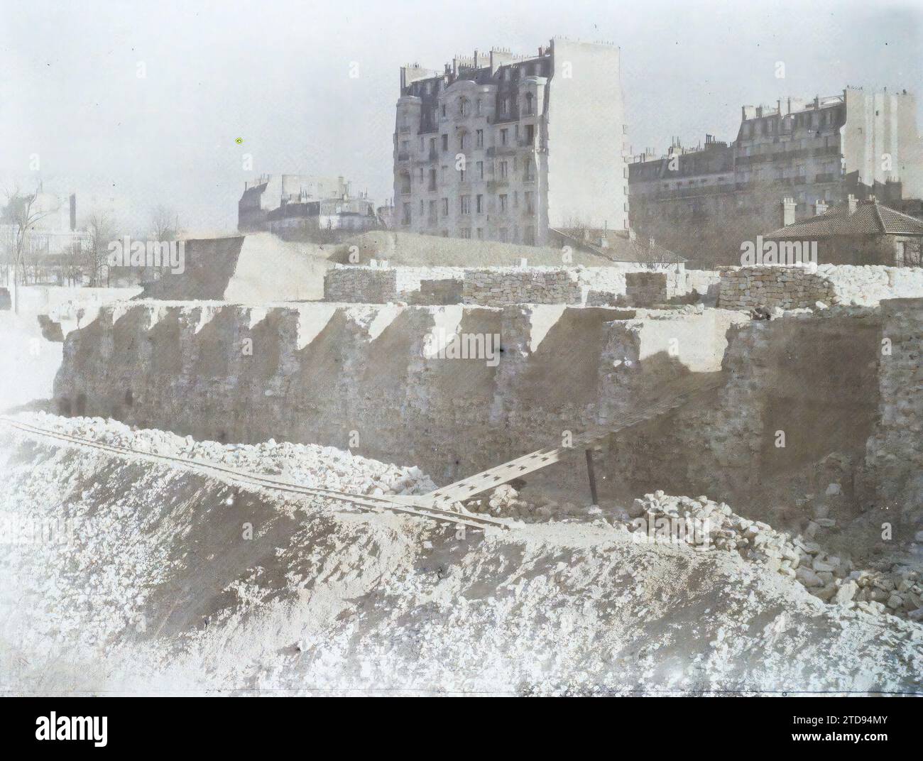 Paris, France The dismantling of the fortifications at the Porte d ...