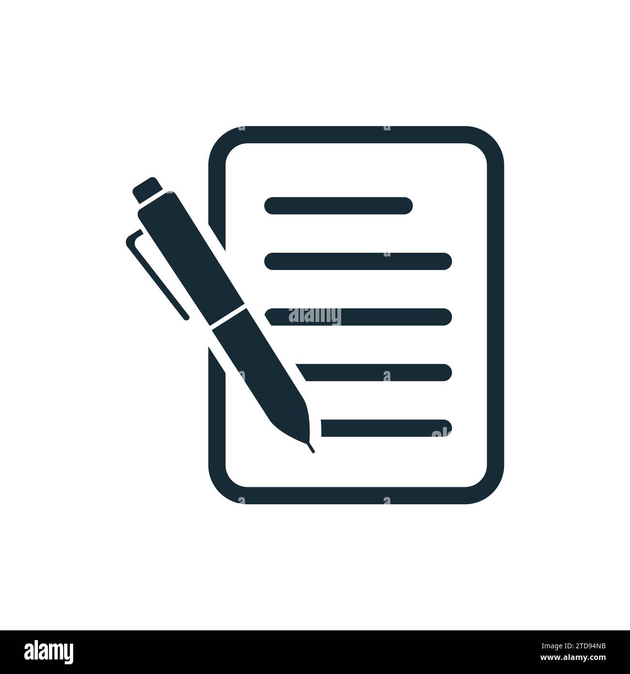Contract paper icon hi-res stock photography and images - Alamy