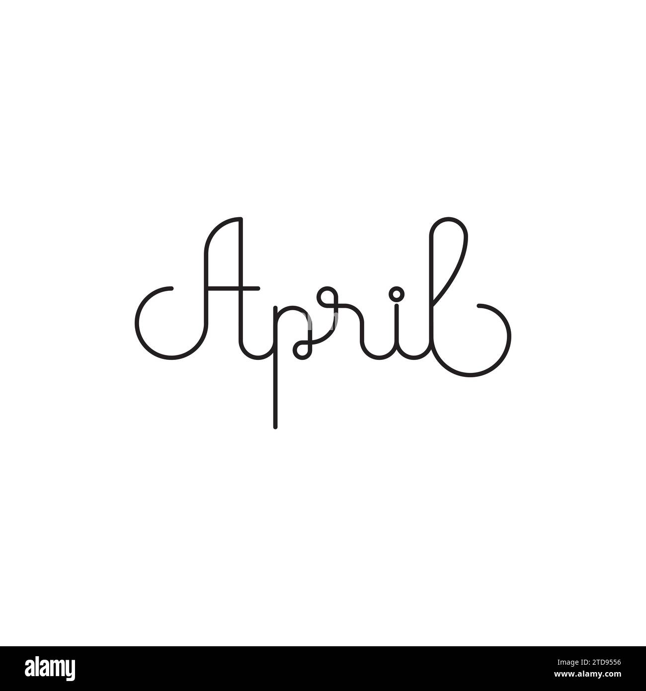 Word april Cut Out Stock Images & Pictures - Alamy