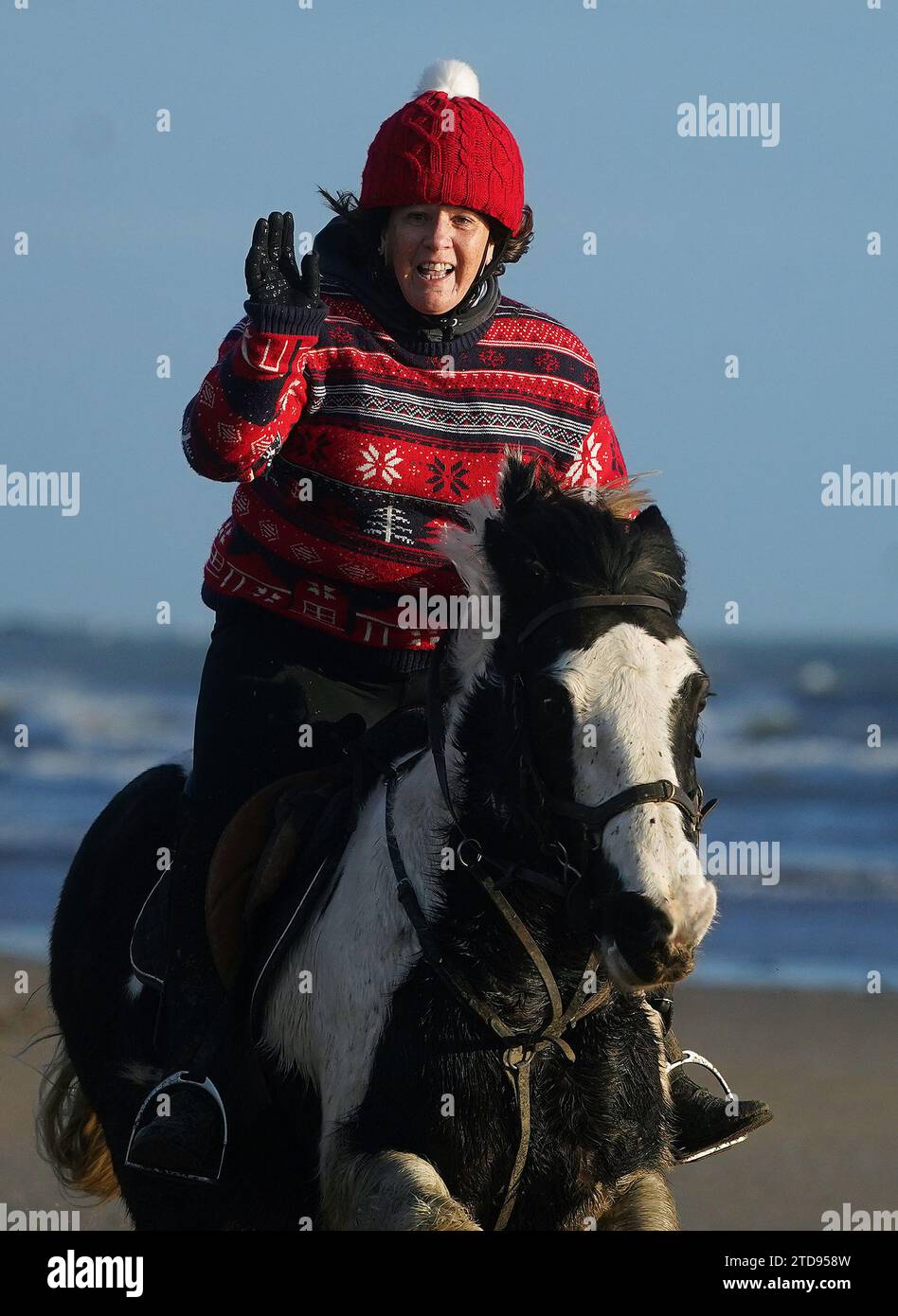 Bernie Brennan from Corballis Farm Horse Trekking on Donabate Beach, Co ...