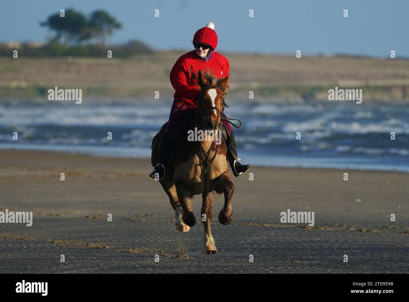 Breda McCrory from Corballis Farm Horse Trekking on Donabate Beach, Co ...