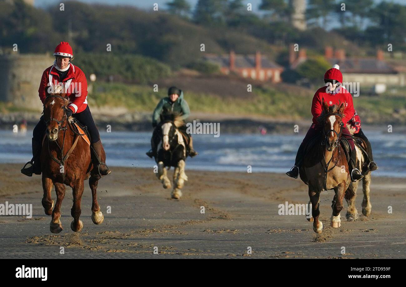 Riders from Corballis Farm Horse Trekking Sophie Prad (left), and Breda ...