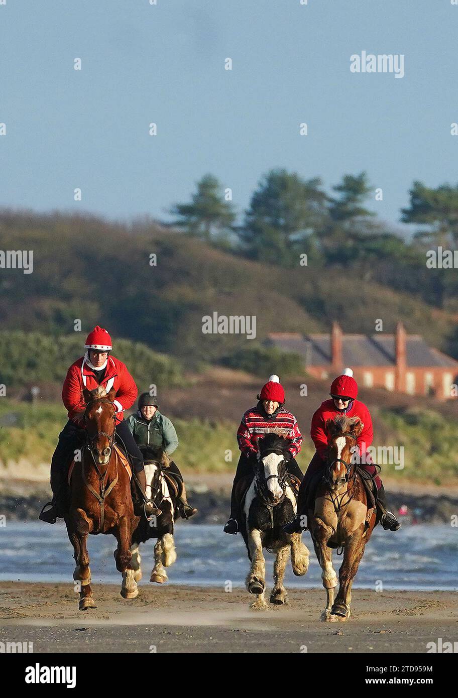 Riders from Corballis Farm Horse Trekking Sophie Prad (left), Bernie ...
