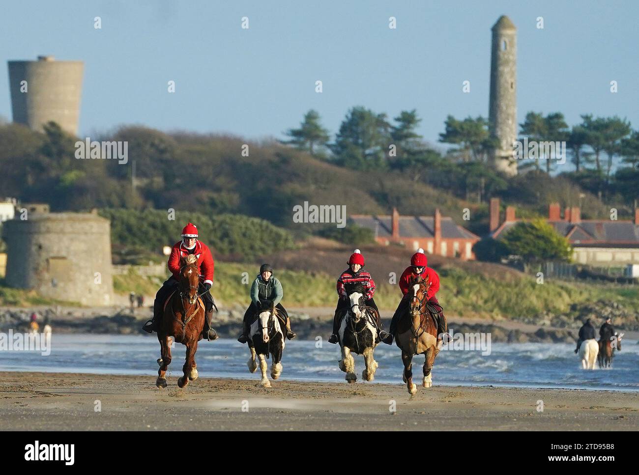 Riders from Corballis Farm Horse Trekking Sophie Prad (left), Bernie ...