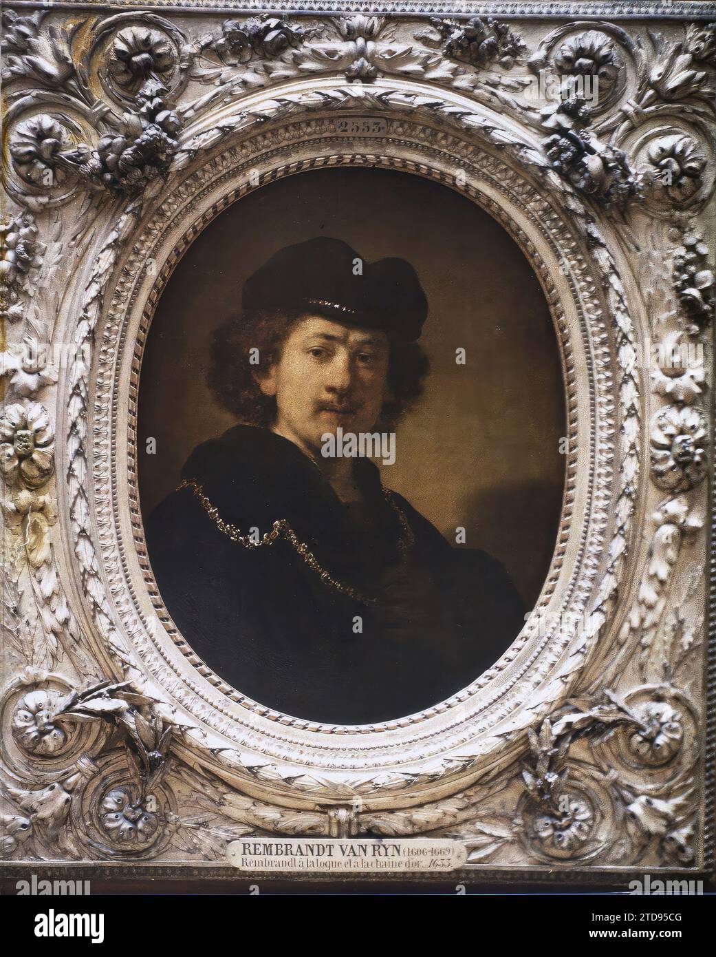 Paris (1st arr.), France Portrait of the artist with the hat and gold ...