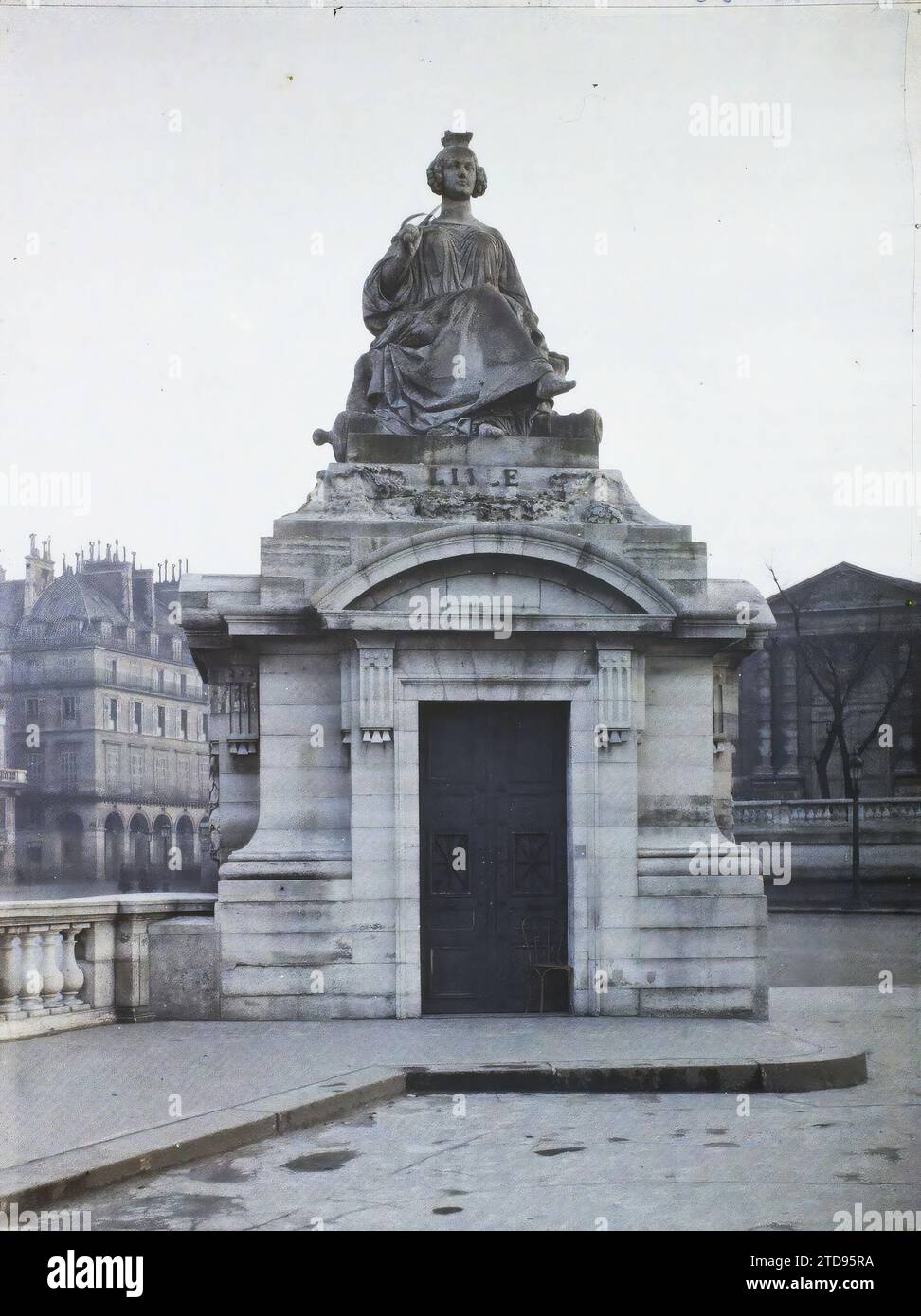 Paris (8th arrondissement), France The statue of Lille by Pradier, place de la Concorde, Art ...