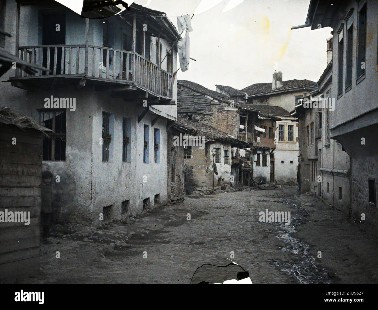 Monastir (current Bitola), Macedonia A street corner, Housing ...