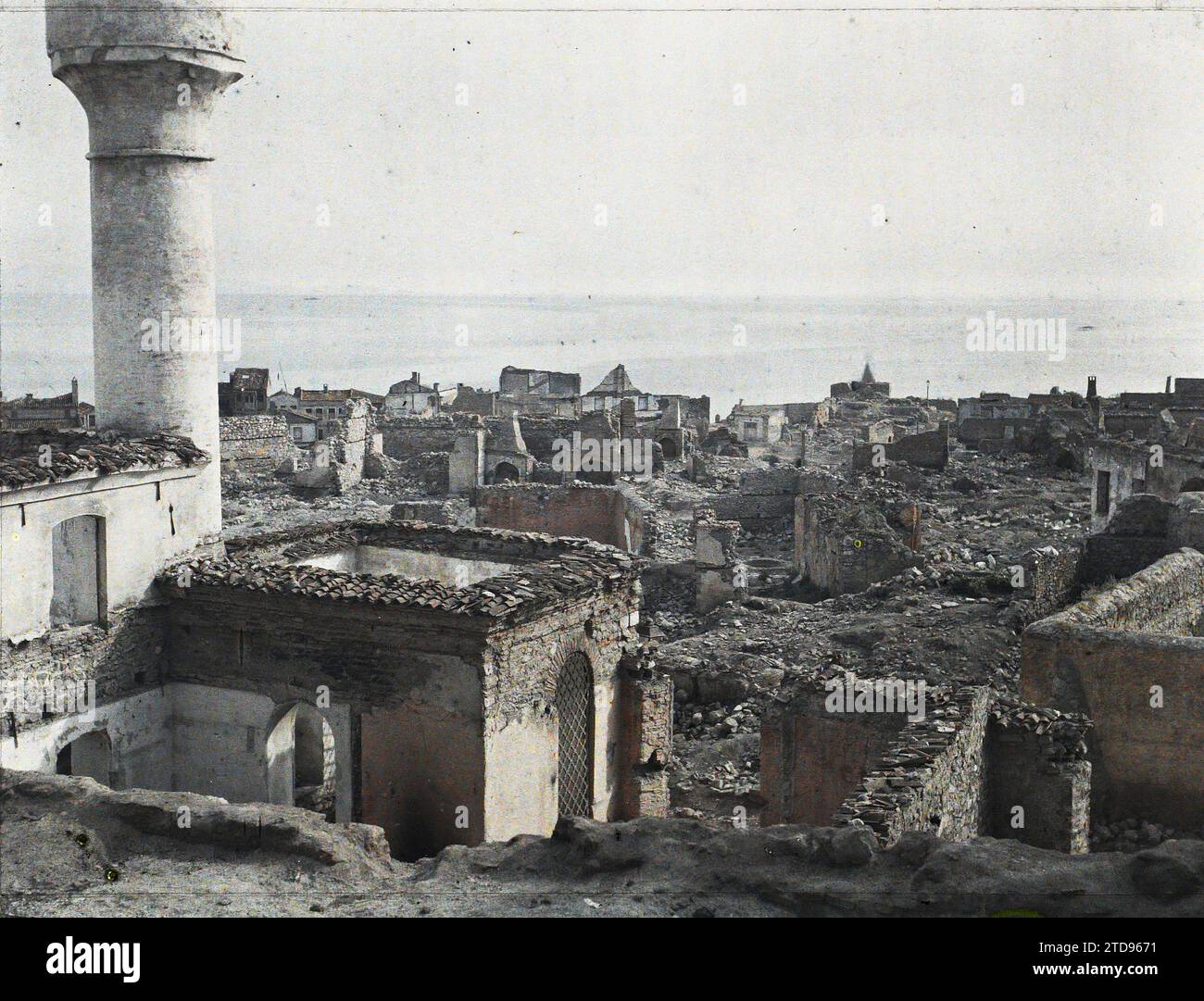 Constantinople (current Istanbul), Turkey District recently destroyed ...