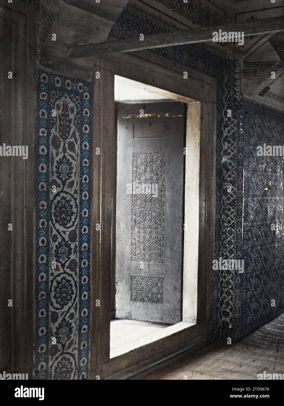 Constantinople (present-day Istanbul), Turkey A chiseled door ...