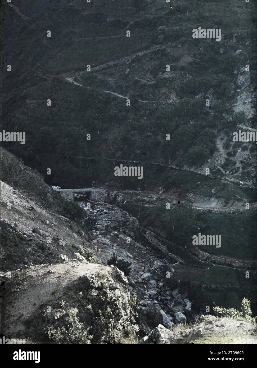 Bursa, Turkey The ravine of the Gökdere River, far from the city ...