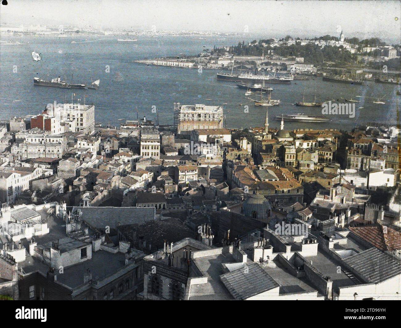 Constantinople (current Istanbul), Turkey The bottom of the Golden Horn ...