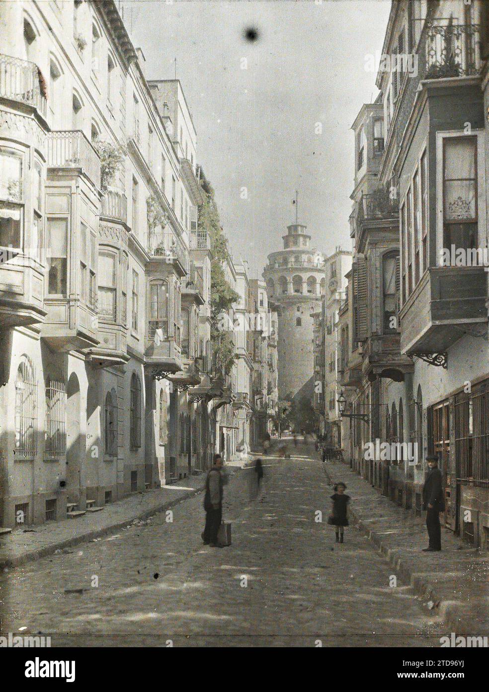 Constantinople (current Istanbul), Turkey Street going up towards the ...