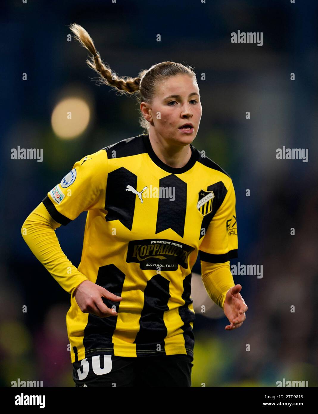 Haken's Katariina Kosola during the UEFA Women's Champions League Group ...