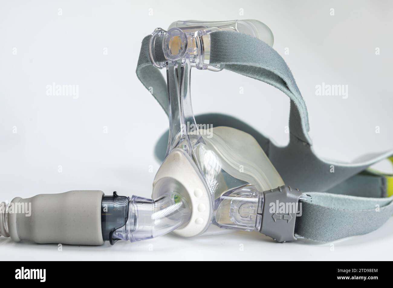Sleep apnea continuous positive airway pressure- mask (CPAP) and hose ...