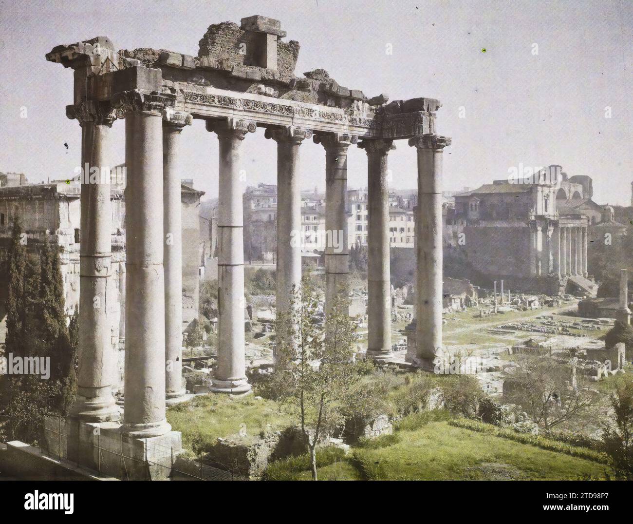 Rome, Italy Roman Forum, Temple of Saturn, Habitat, Architecture, Art ...
