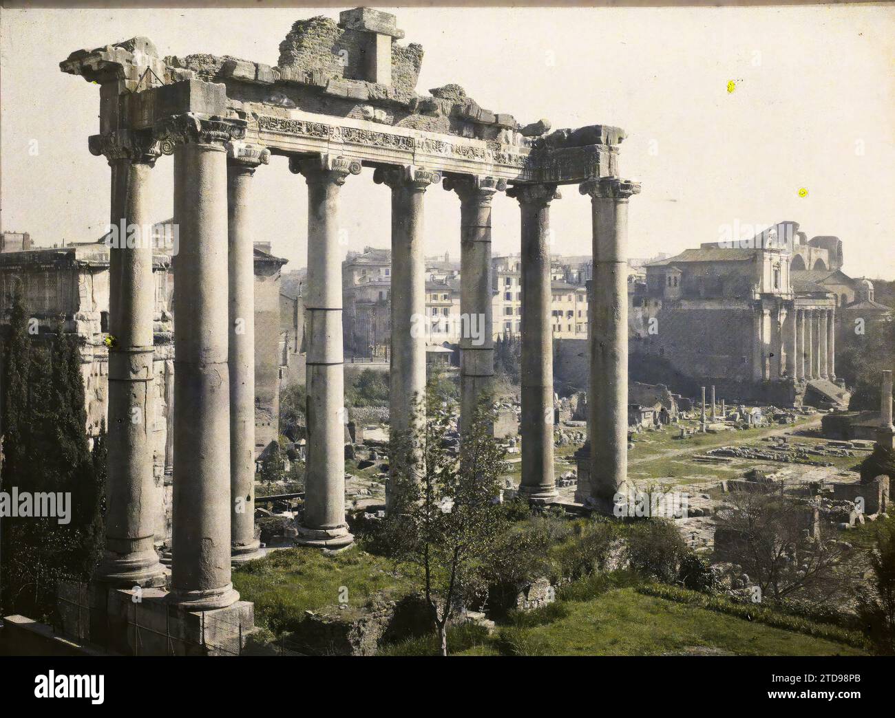 Rome, Italy Roman Forum, Temple of Saturn, Habitat, Architecture ...