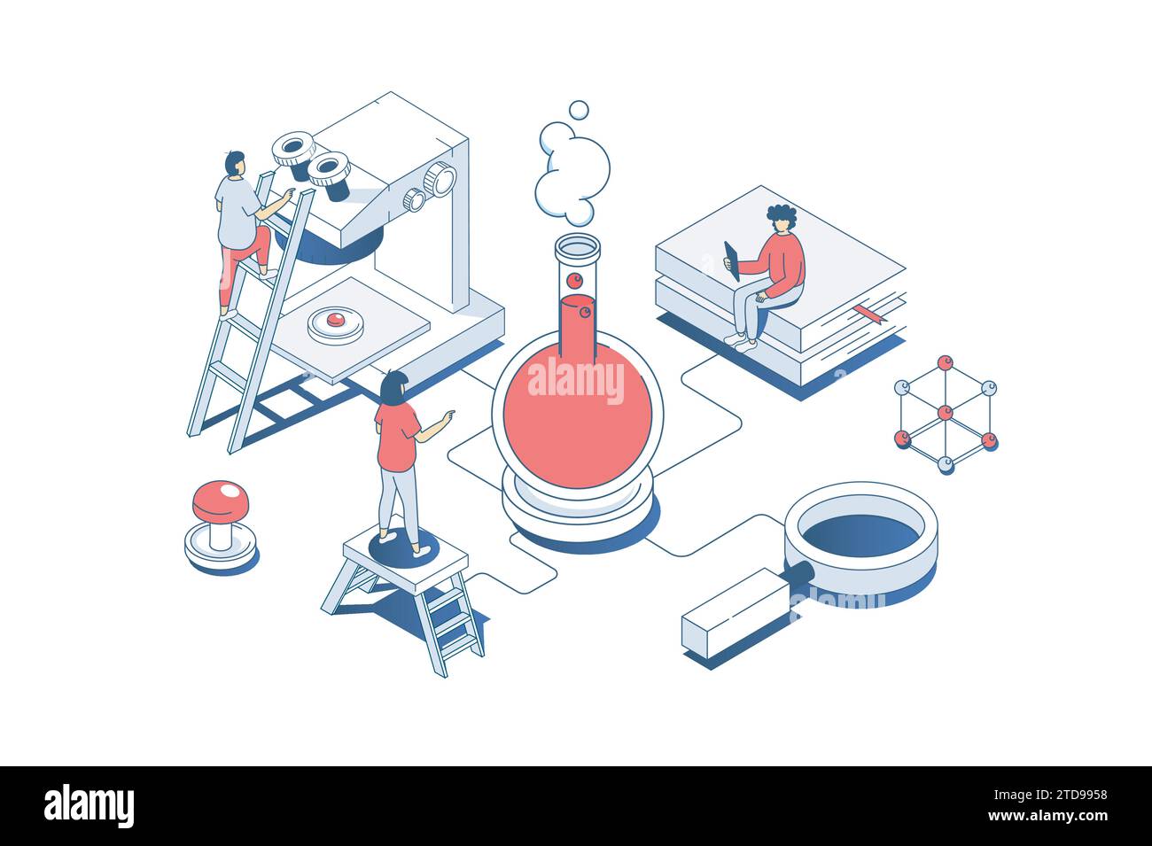 Lab experiment education infographic in hi-res stock photography and ...