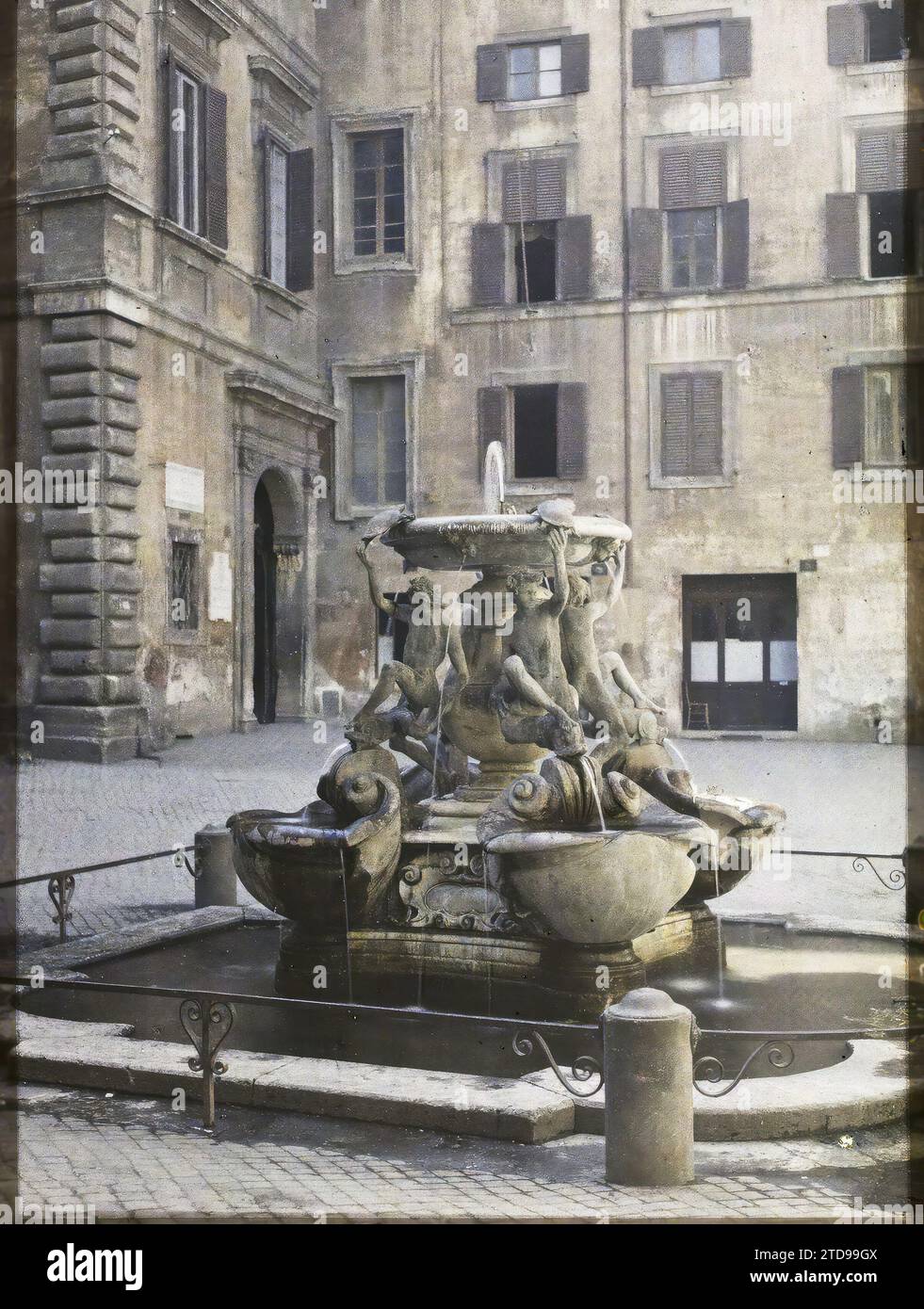 Rome, Italy Mattei Square Fountain, Animal, Art, Statue, Depicted ...