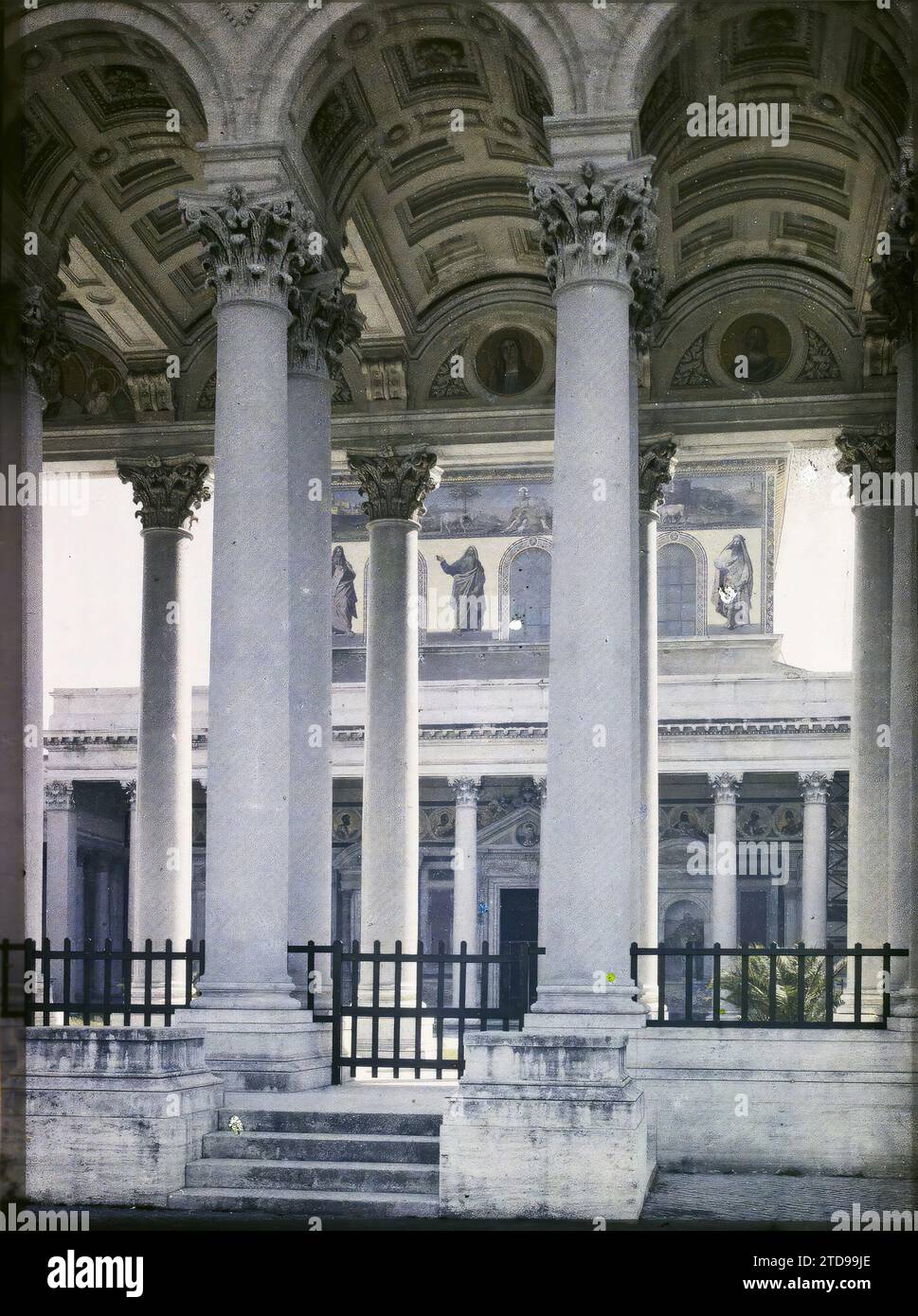 Rome, Italy Facade of the Basilica of Saint Paul Outside the Walls ...