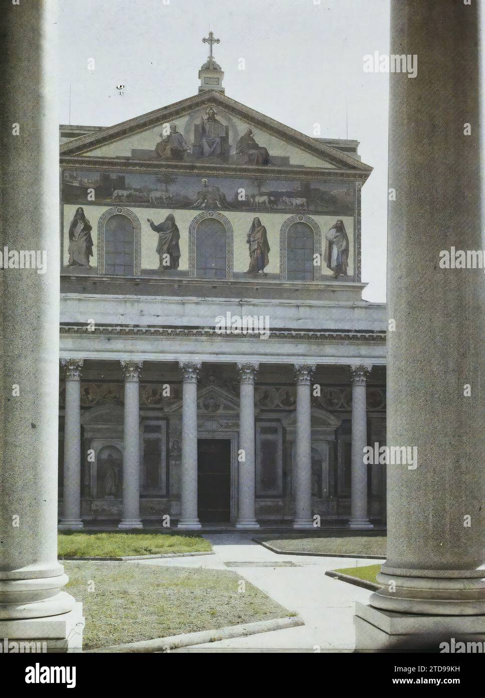 Rome, Italy Facade of the Basilica of Saint Paul Outside the Walls ...