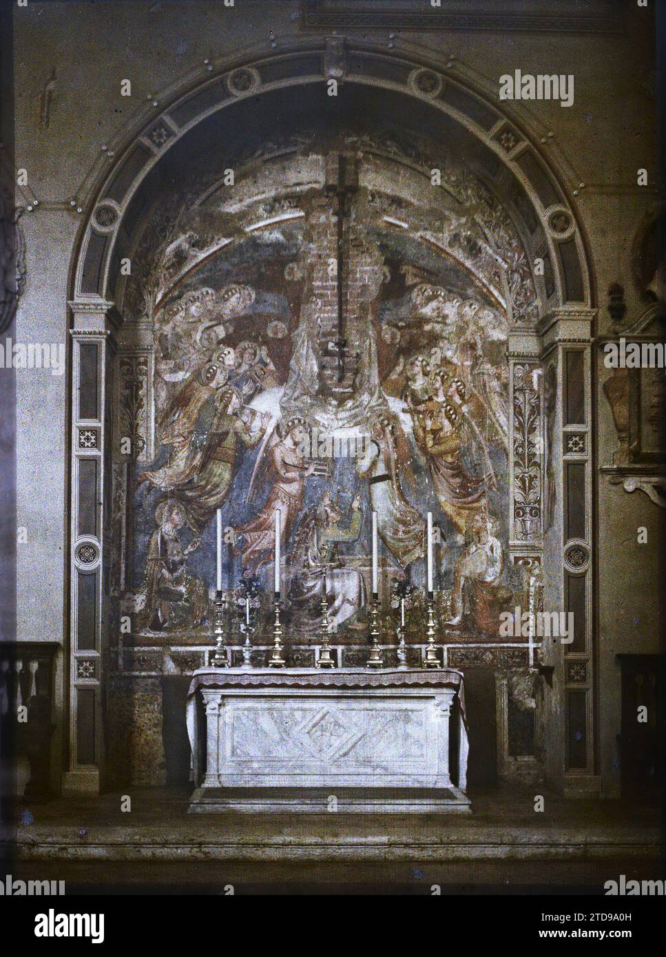 Siena, Italy Fresco of Santa Maria al Carmine, Religion, Habitat ...