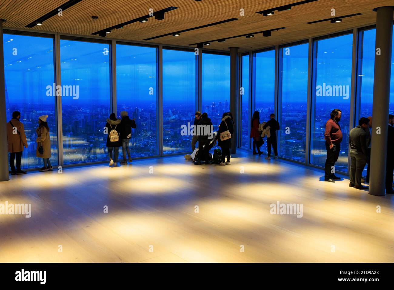The Lookout, 8 Bishopsgate's 50th floor viewing gallery over looking ...