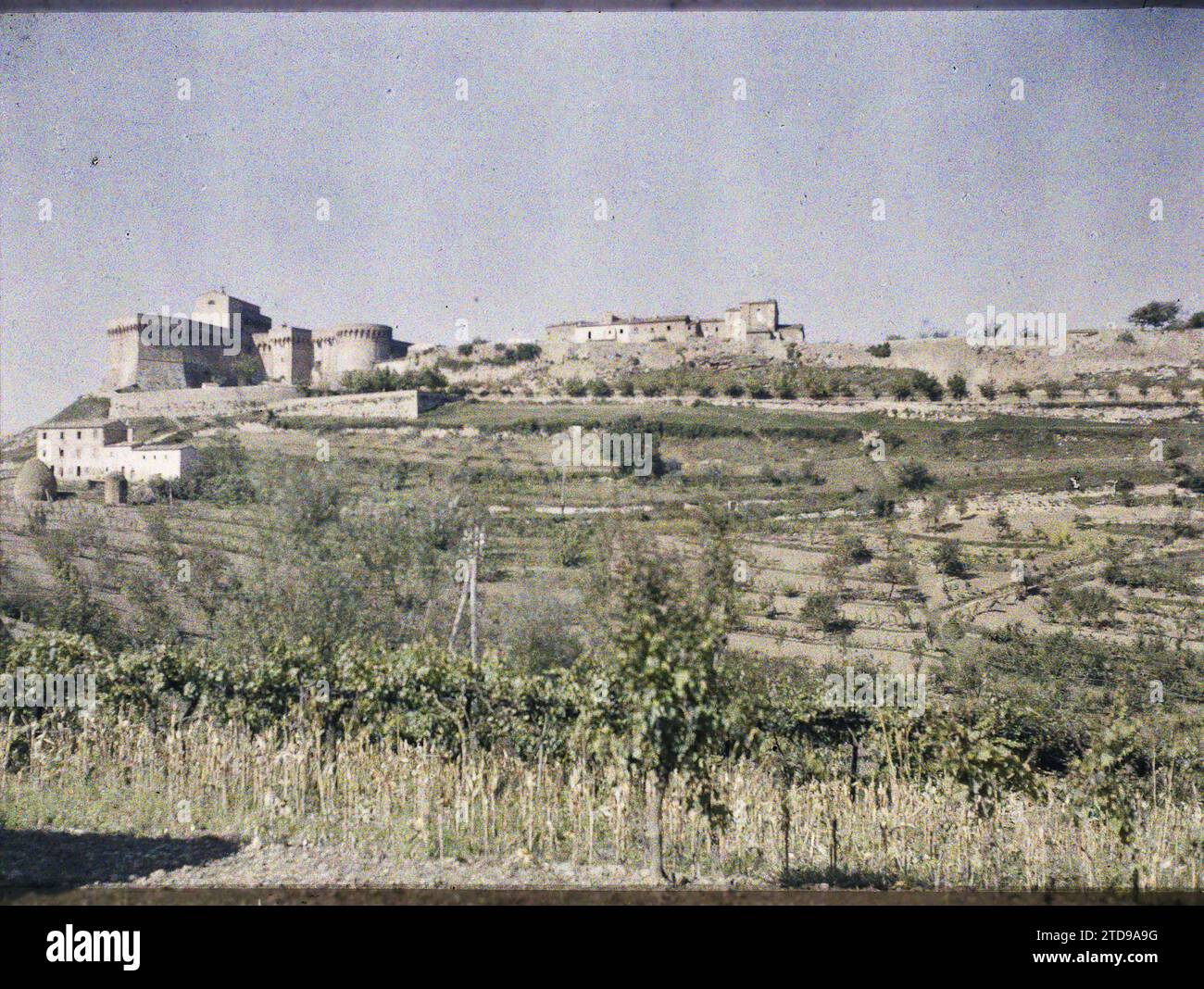 Volterra, Italy Fortress of Volterra seen from the outside, Nature ...
