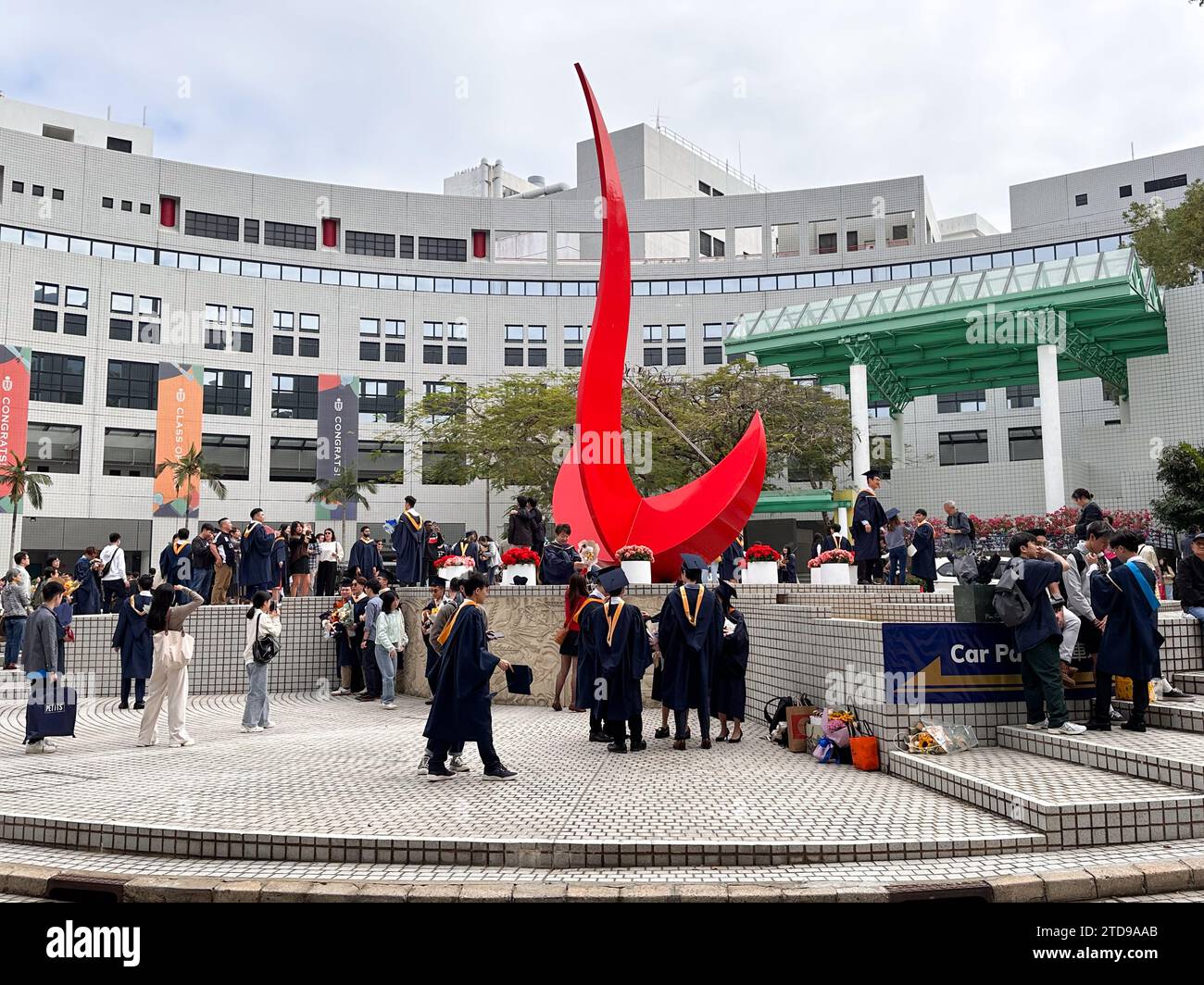 3 12 2023 Happy fresh graduate students in Academic dress gown and ...