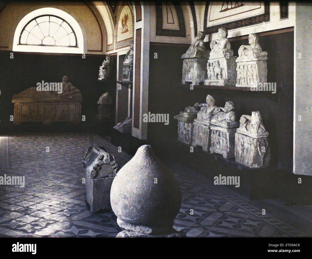 Volterra, Italy Tombs and funerary objects at the Guarnacci Museum ...
