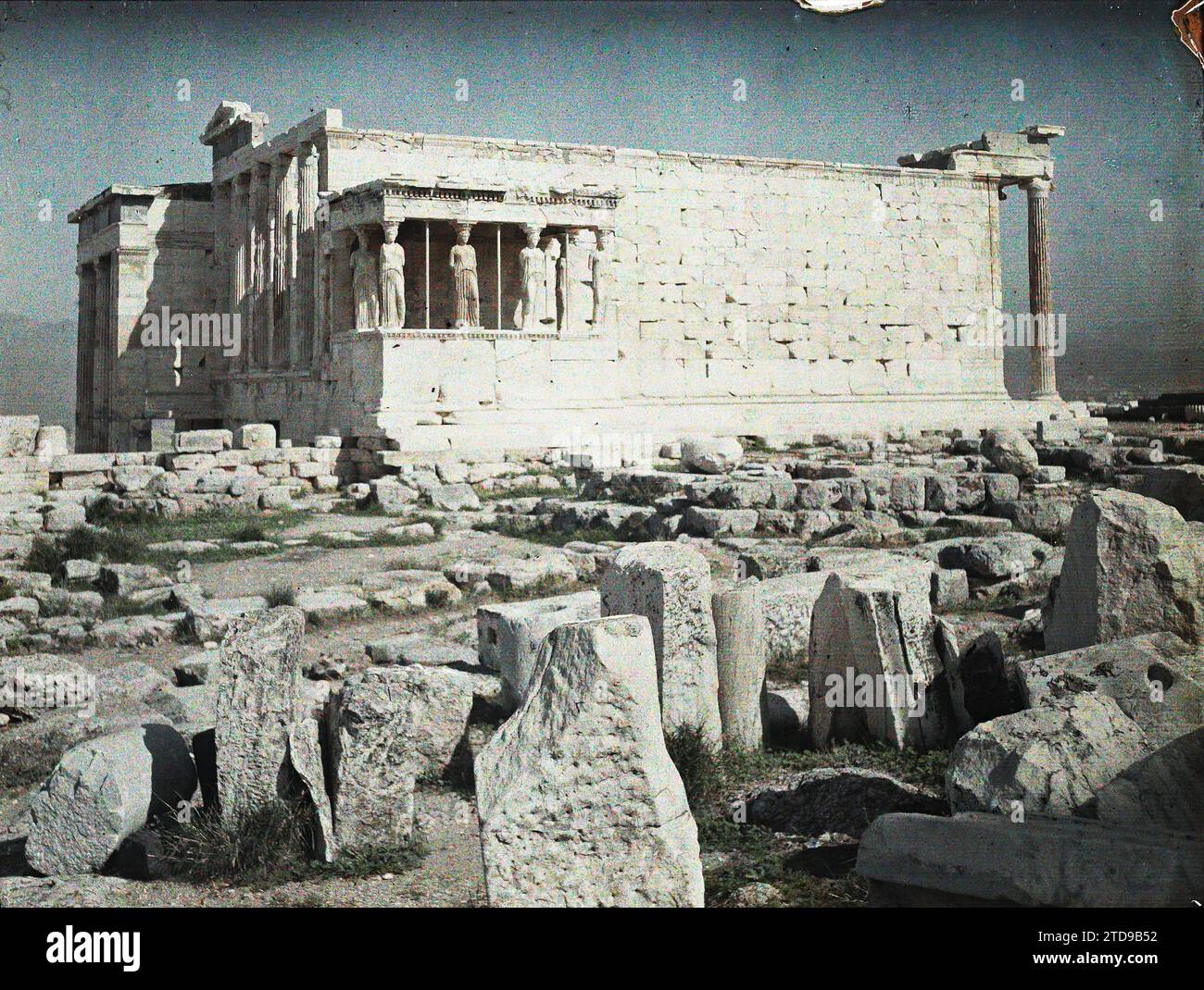 Athens, Greece On the Acropolis, the Erechtheion (seen from the ...