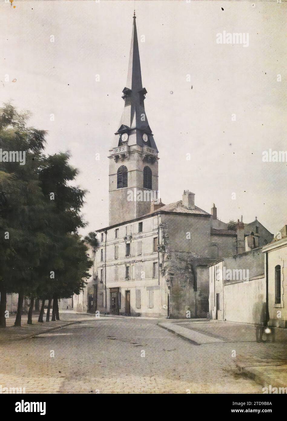 La Rochelle, France Notre-Dame church, seen from Place des Cordeliers ...