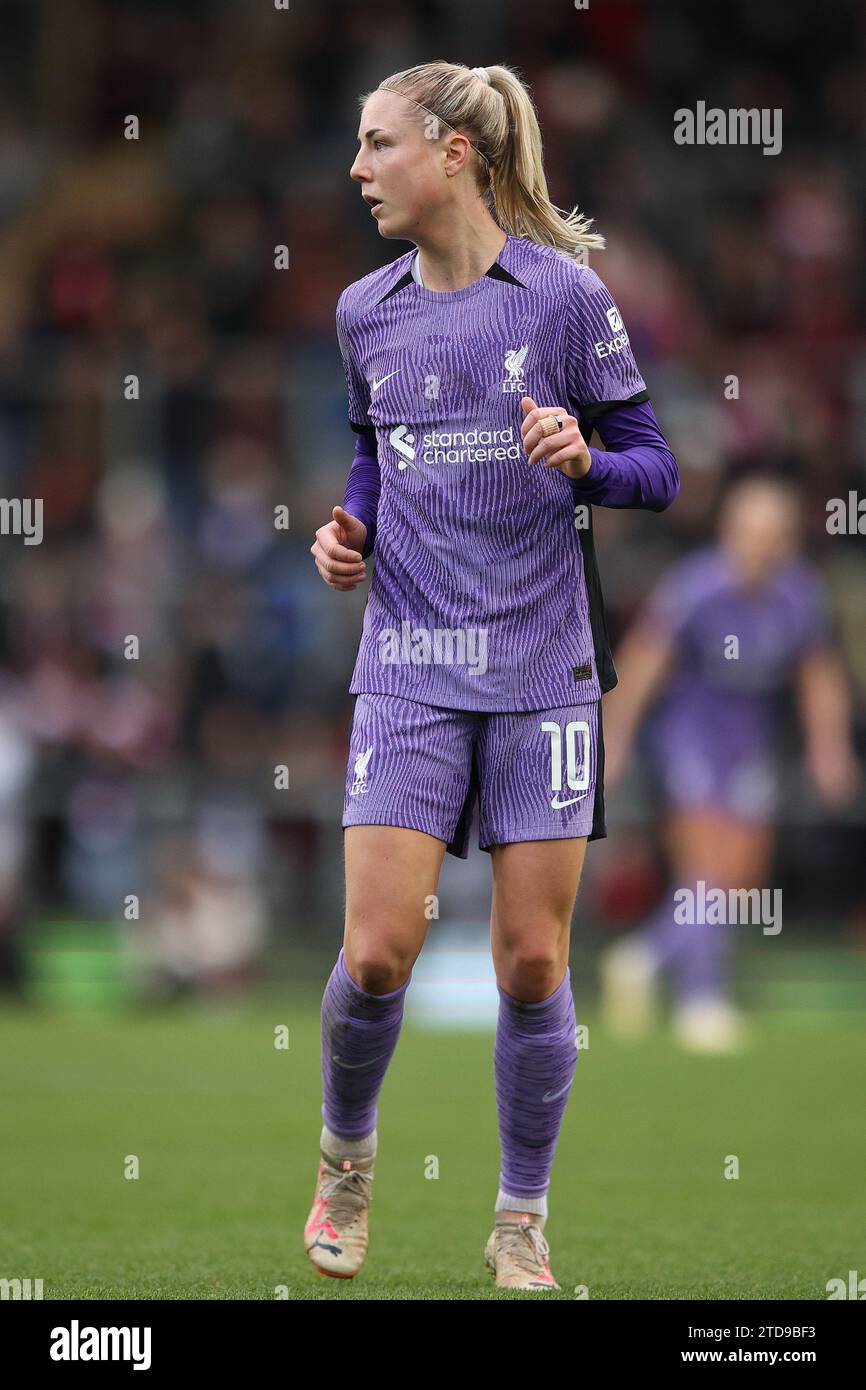 LEIGH, ENGLAND - DECEMBER 17: Sophie Roman Haug of Liverpool fc during ...