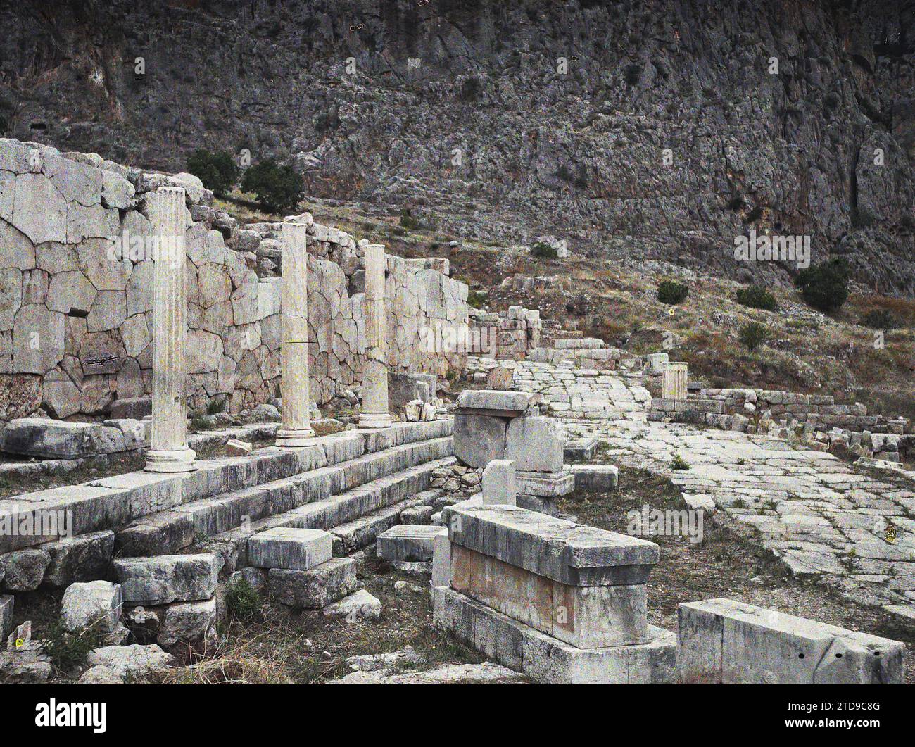 Greece delphi portico hi-res stock photography and images - Alamy