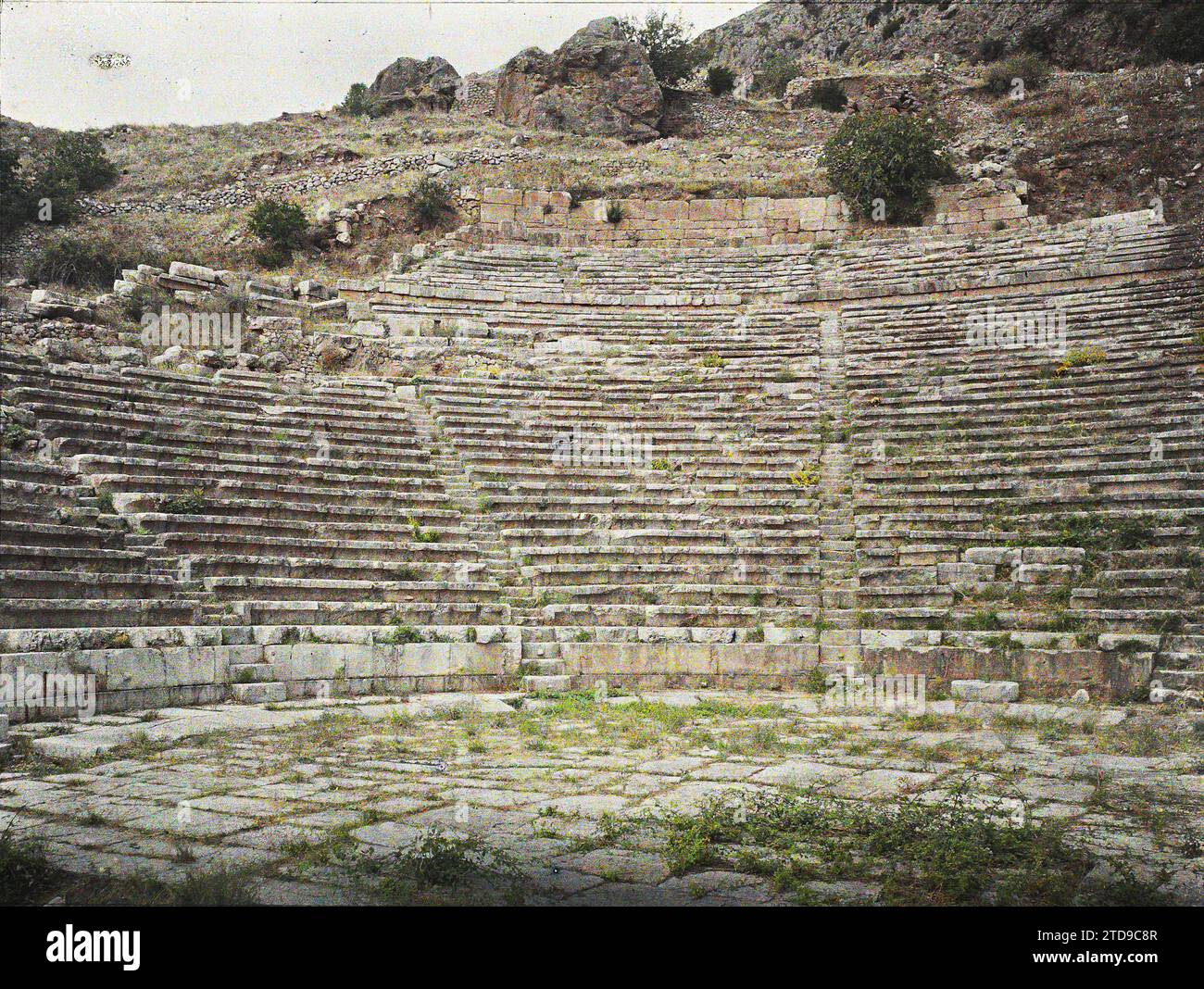 Delphi (archaeological site), Greece Sanctuary of Apollo. The stage and ...