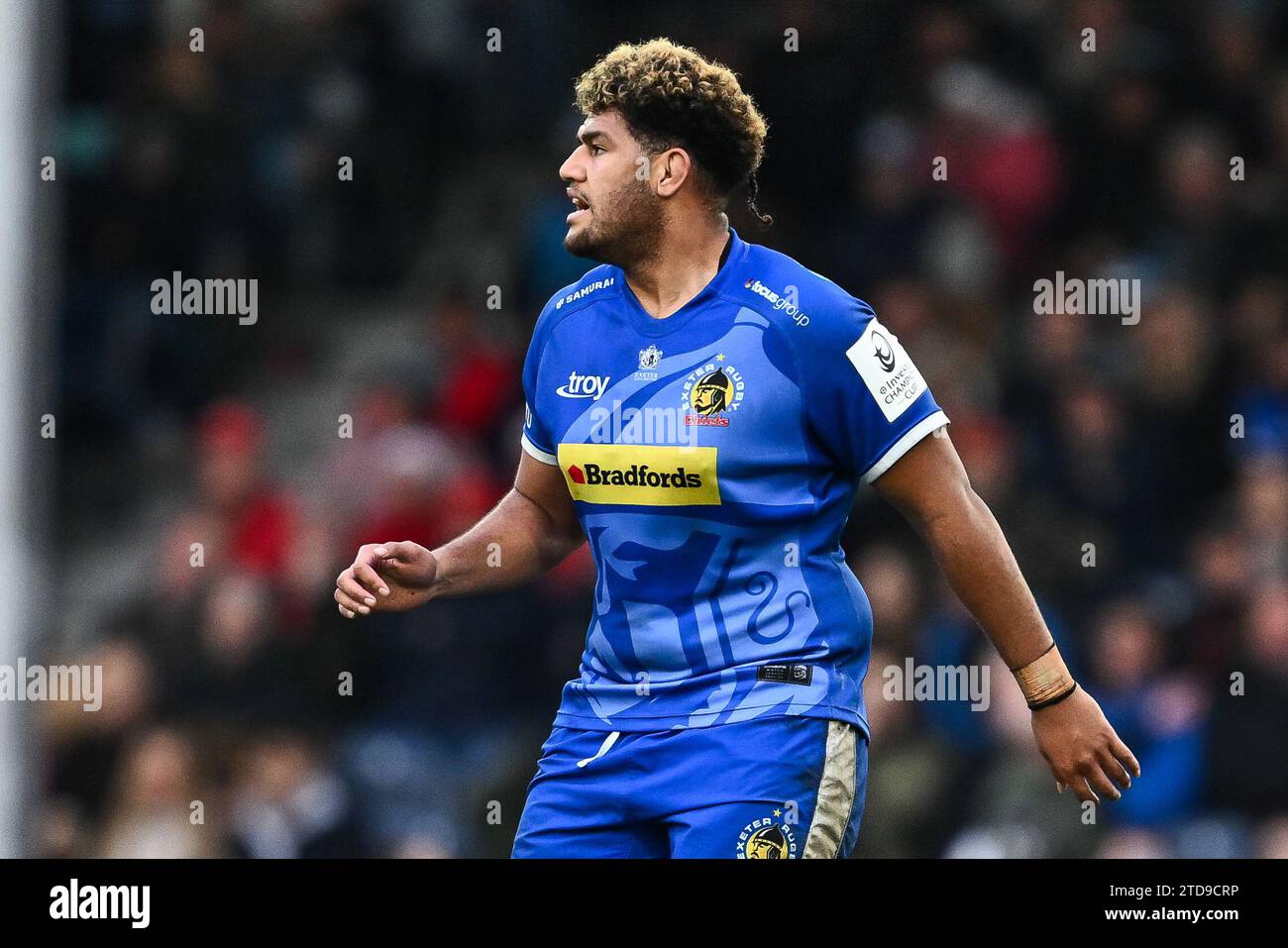 Rusi Tuima of Exeter Chiefs during the Investec Champions Cup match ...