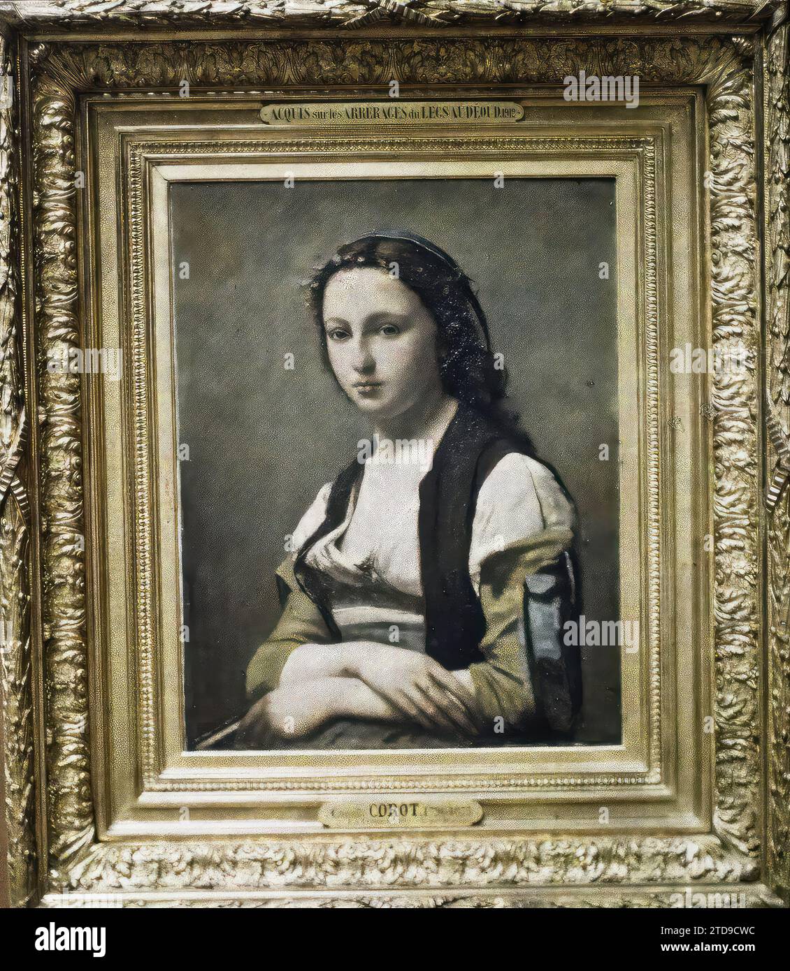 Paris (1st arr.), France The Woman with the Pearl, Camille Corot ...