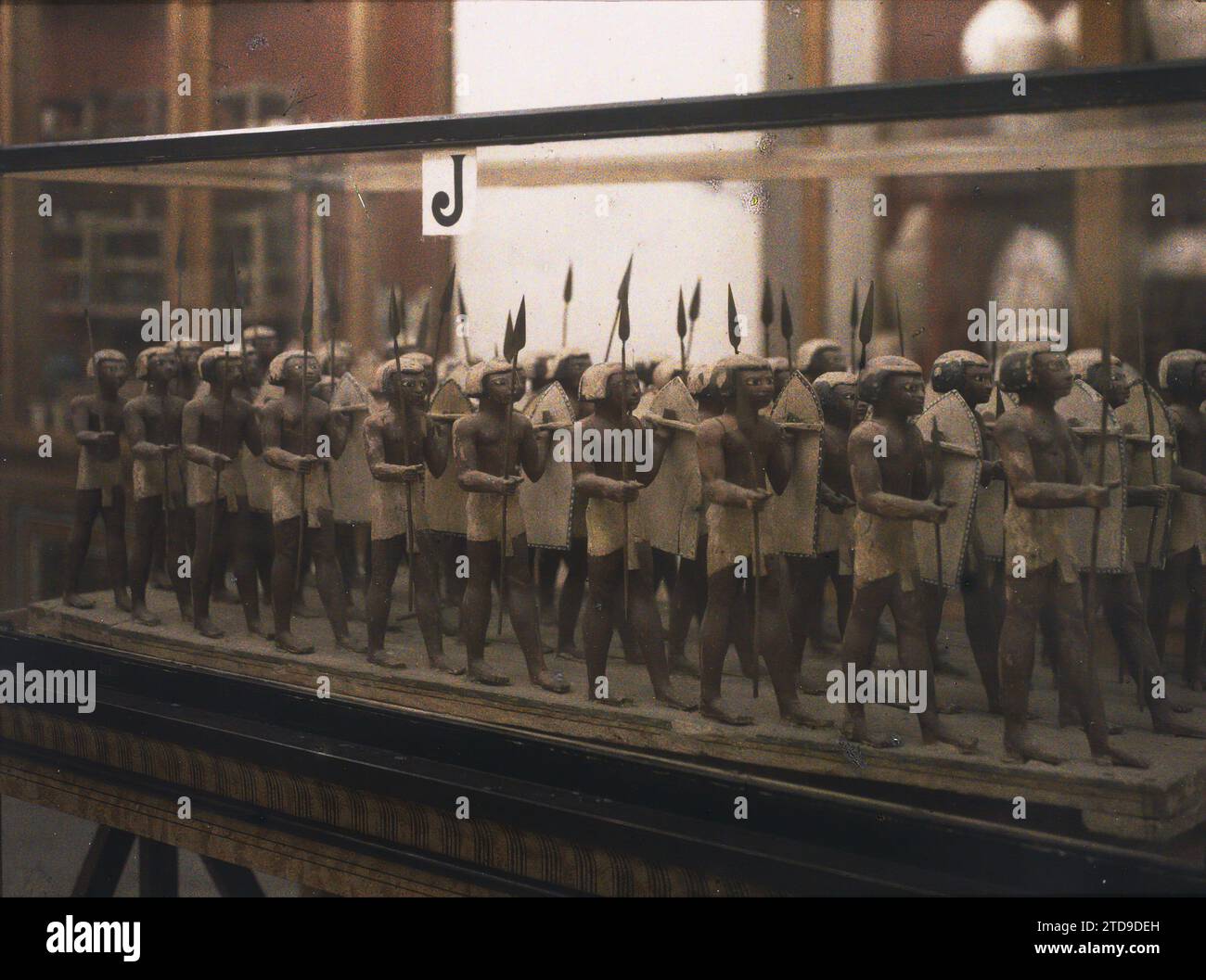 Cairo, Egypt, Africa Statuettes of an infantry company of forty men ...
