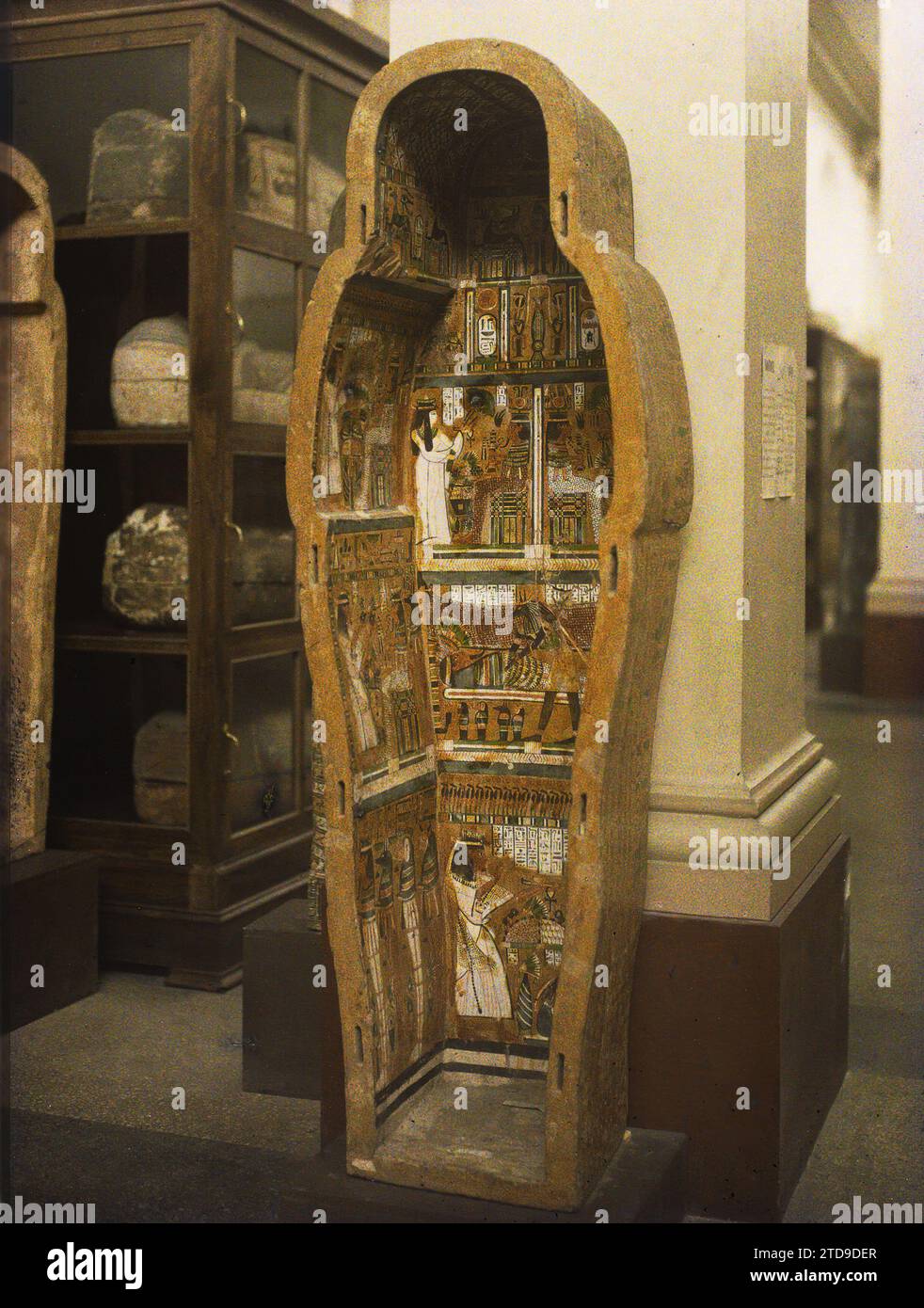 Cairo, Egypt, Africa Sarcophagus at the Egyptian Museum, Habitat ...