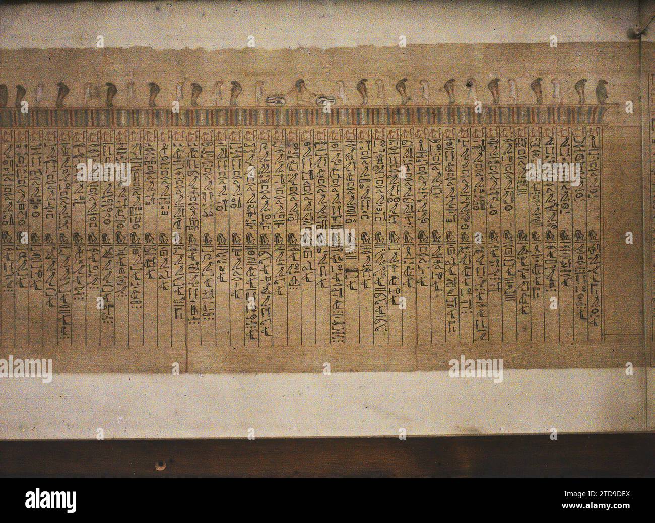 Cairo, Egypt, Africa Papyrus from the Book of the Dead in a display ...