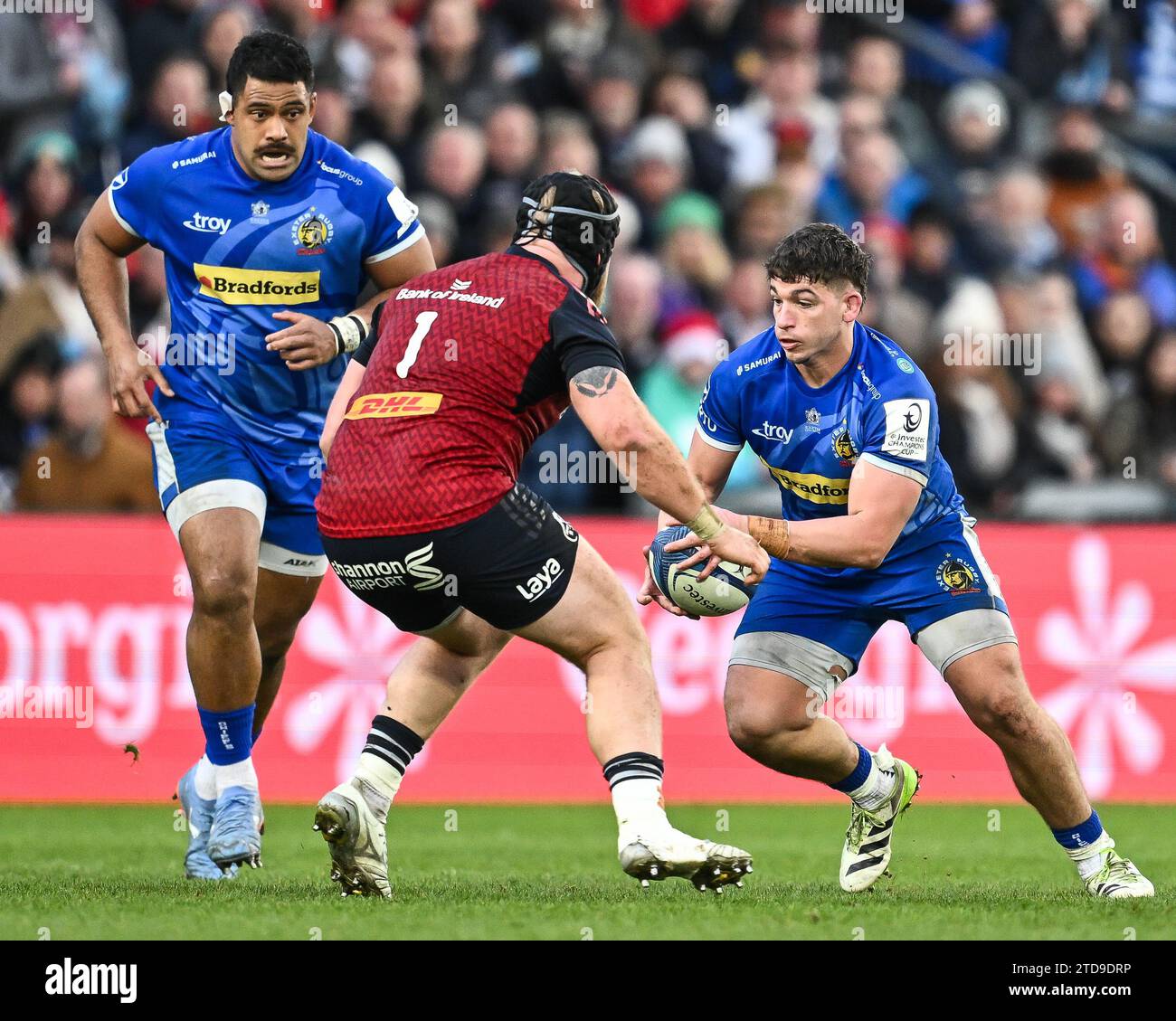 Dan Frost of Exeter Chiefs in action during the Investec Champions Cup ...