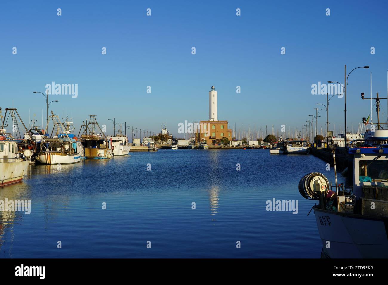 The small harbor of Marina di Ravenna Stock Photo - Alamy