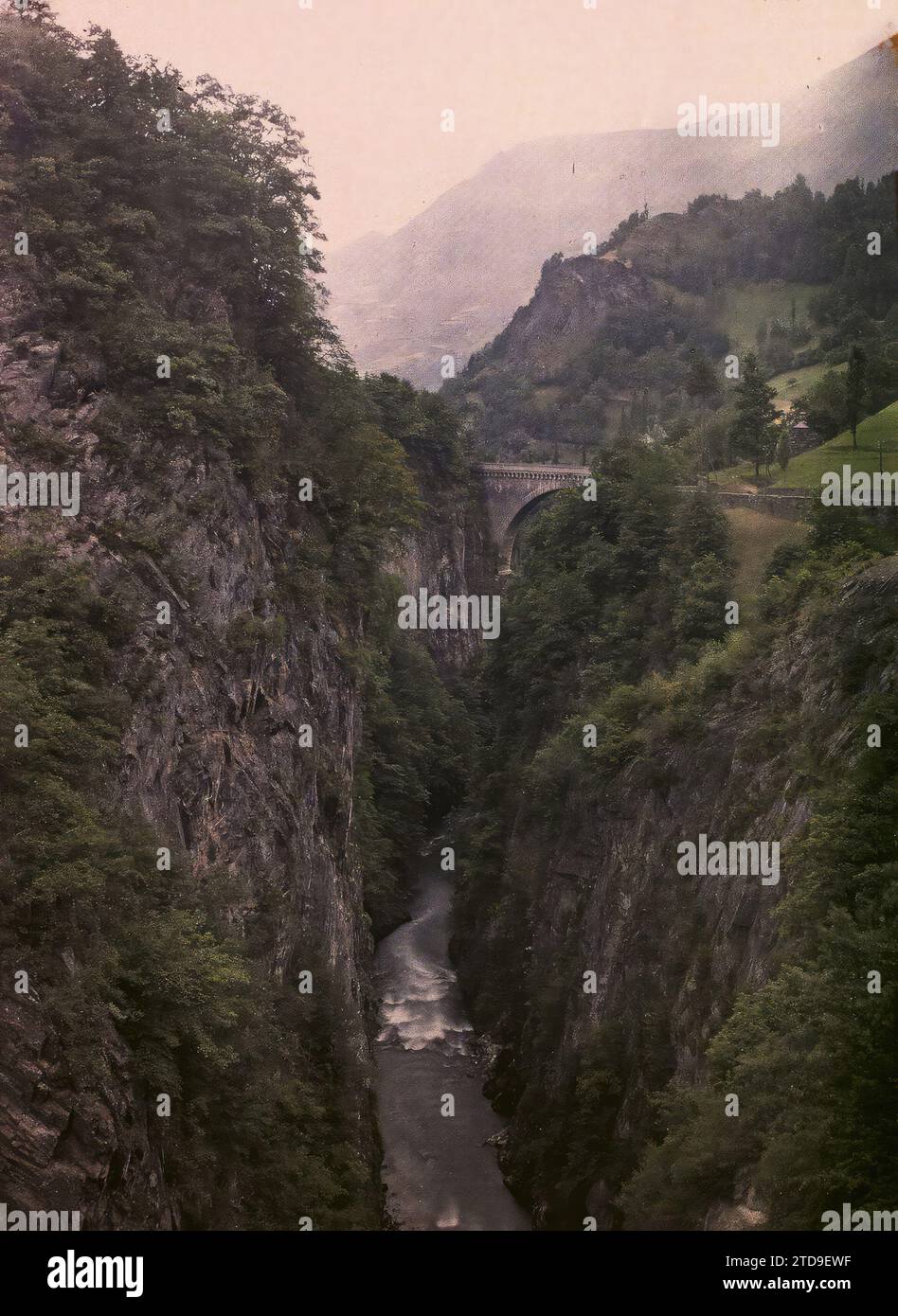 Surroundings of Luz-Saint-Sauveur, Hautes-Pyrénées, France Bastan ...