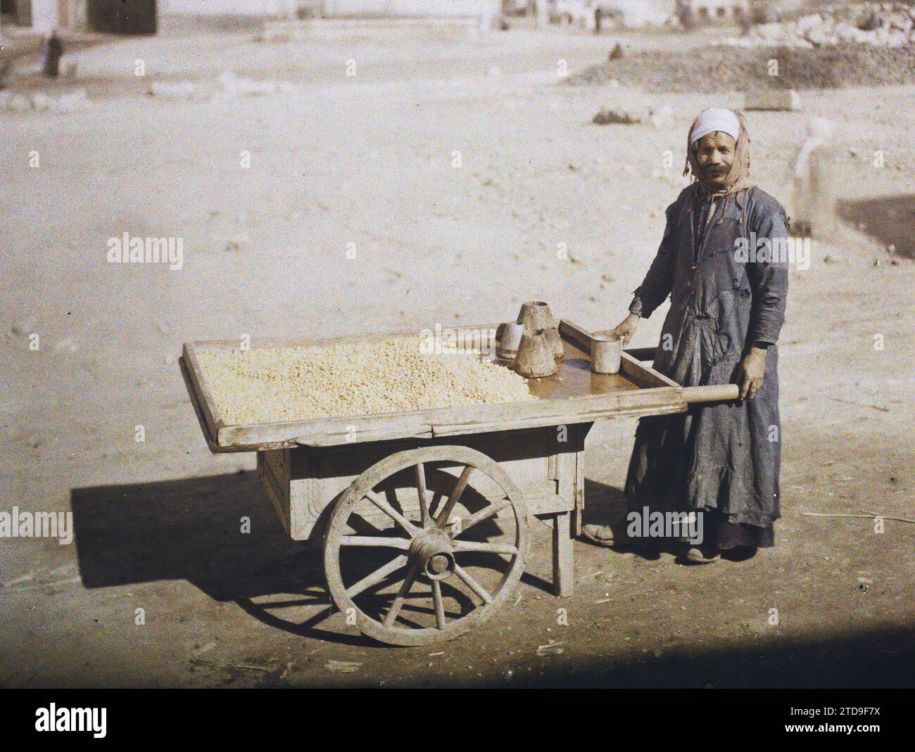 Cairo, Egypt, Africa Street vendor of cooked corn, Clothing, Transport ...