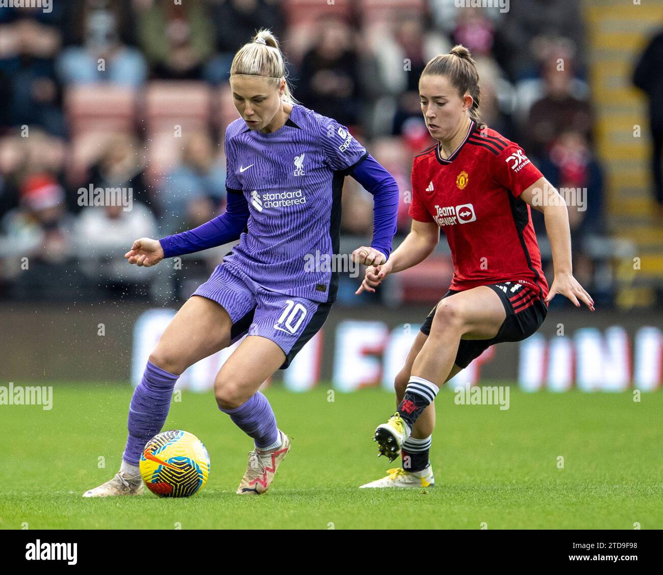 Leigh Sports Village, Manchester, UK. 17th Dec, 2023. Womens Super ...
