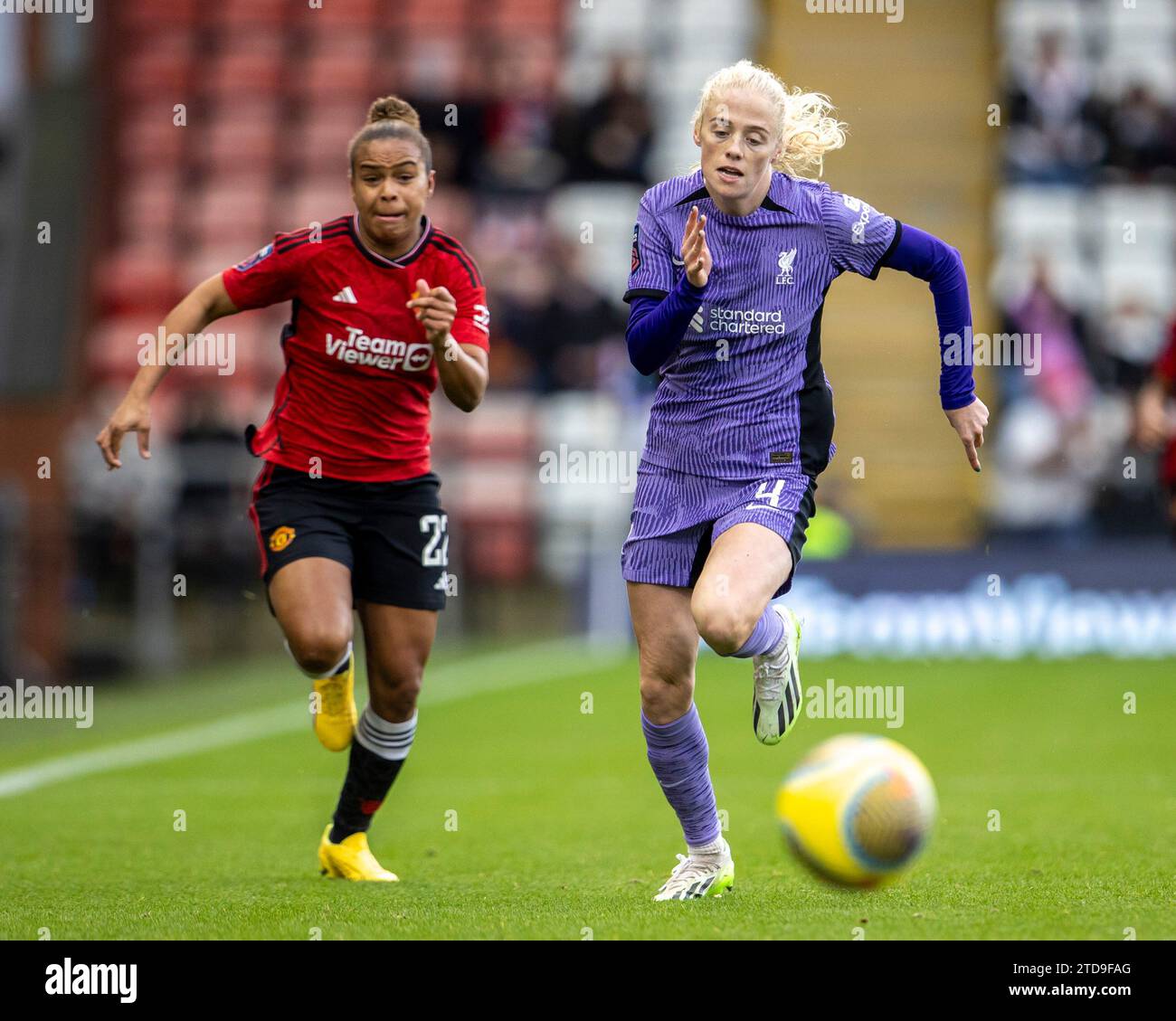 Leigh Sports Village, Manchester, UK. 17th Dec, 2023. Womens Super ...
