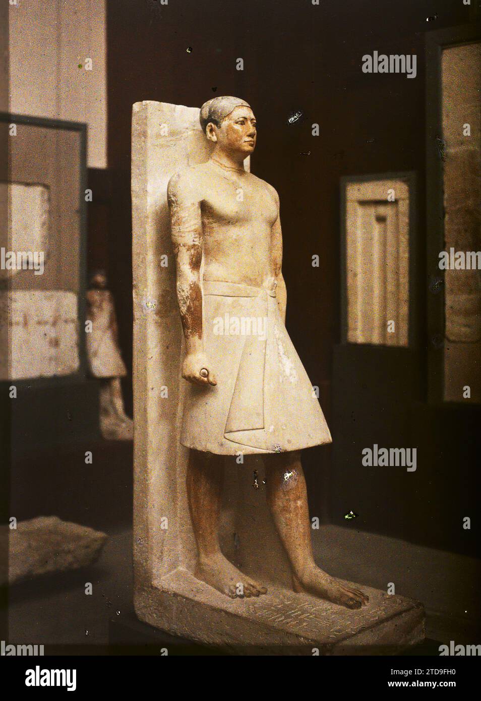 Cairo, Egypt, Africa Statue of Ranefer in his priest costume at the ...