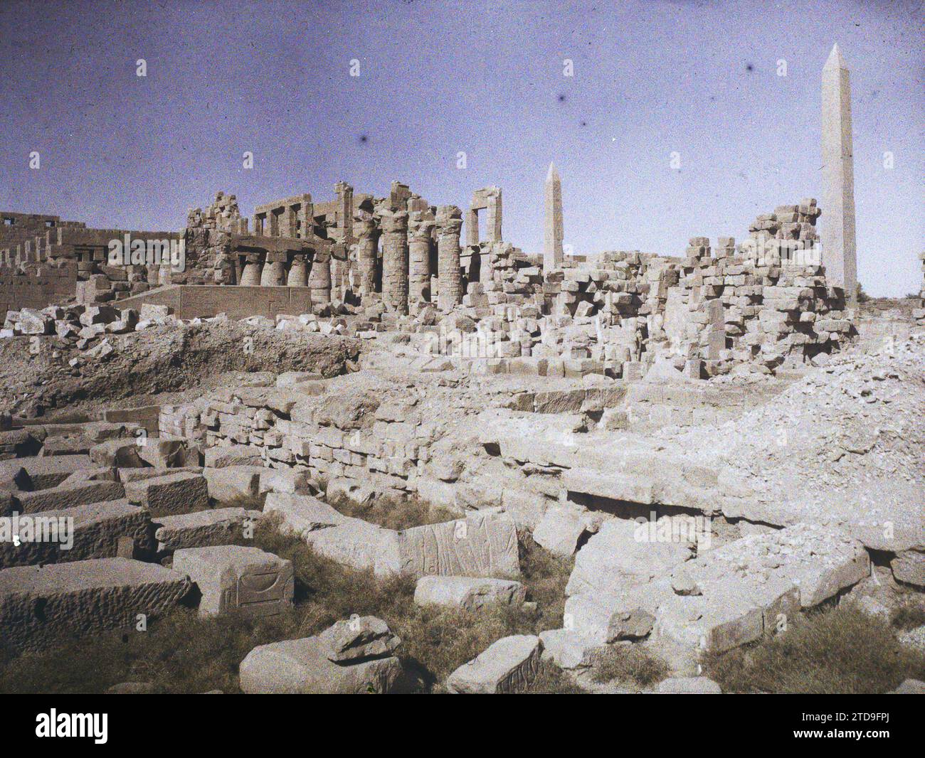 Karnak, Egypt, Africa General view of the temple of Amun-Ra, Habitat ...