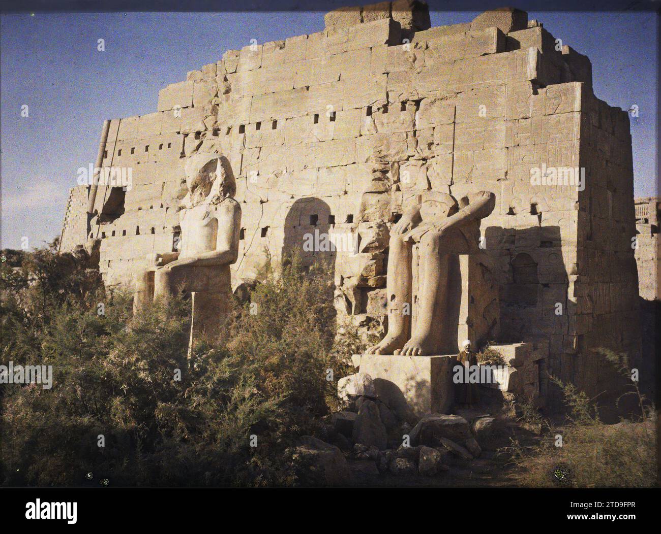 Karnak, Egypt, Africa The VIIIth pylon of the entrance to the Karnak ...
