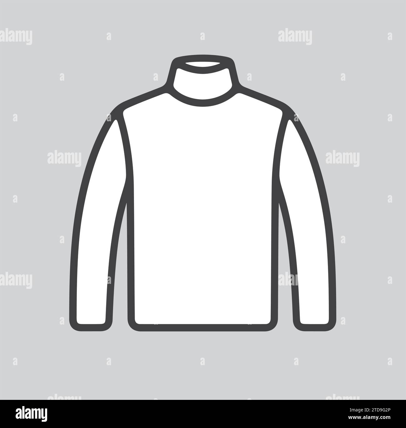 Mens turtleneck line icon on a background. Vector illustration Stock ...